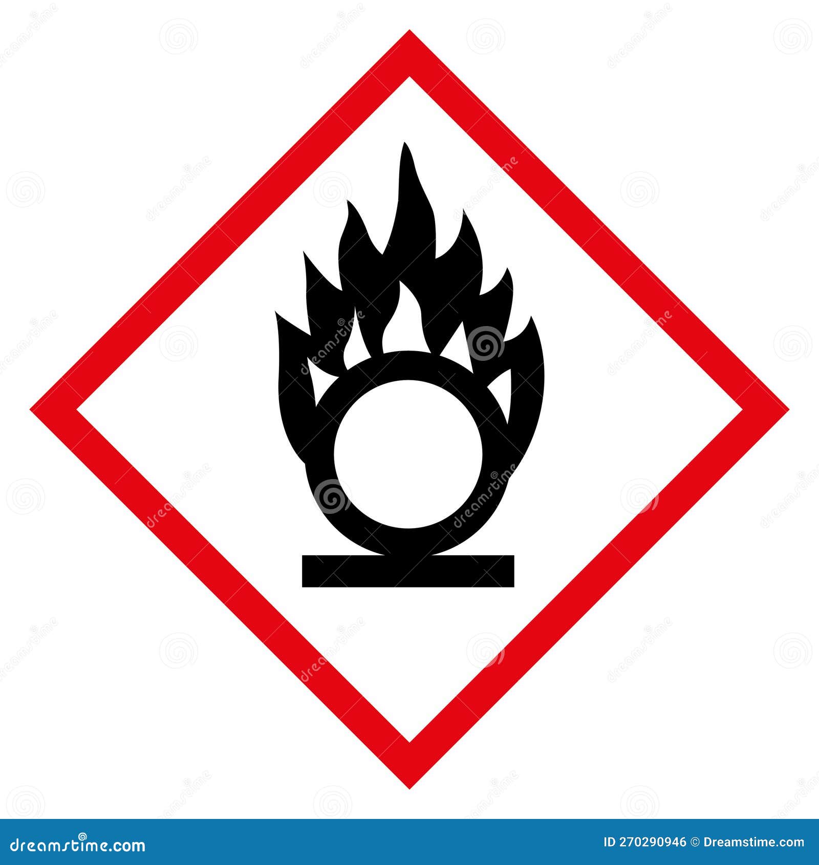 Oxidising Liquid N.O.S. UN 3139 Symbol Sign, Vector Illustration ...