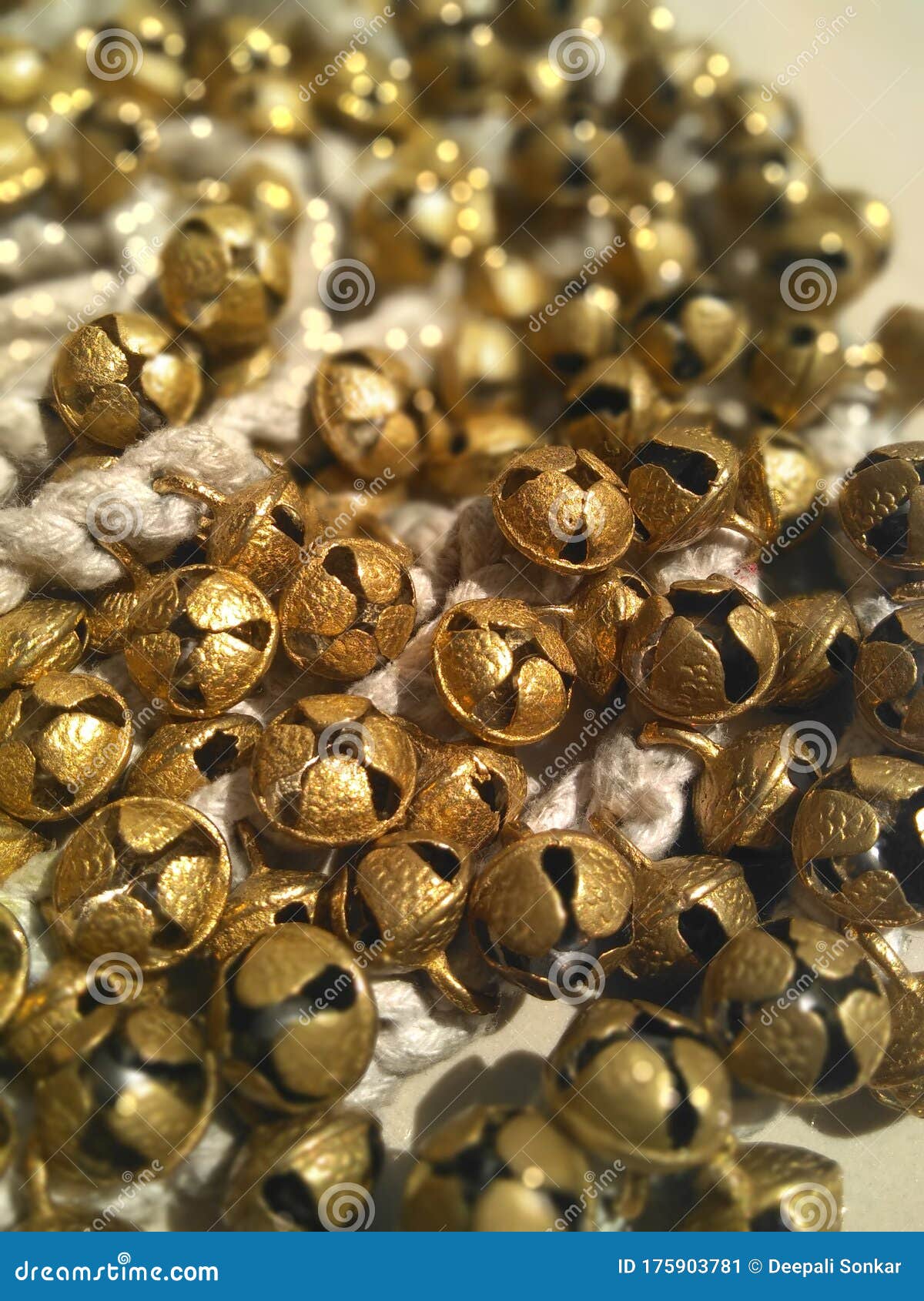 Ghungroo for Indian Classical Dance. Stock Image - Image of bright ...