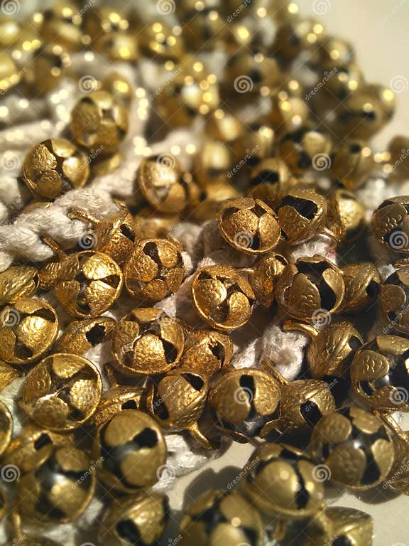 Ghungroo for Indian Classical Dance. Stock Image - Image of bright ...