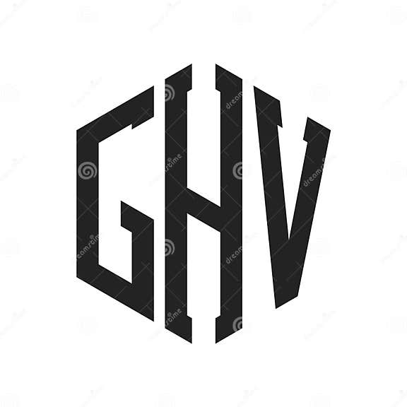 GHV Logo Design. Initial Letter GHV Monogram Logo Using Hexagon Shape ...