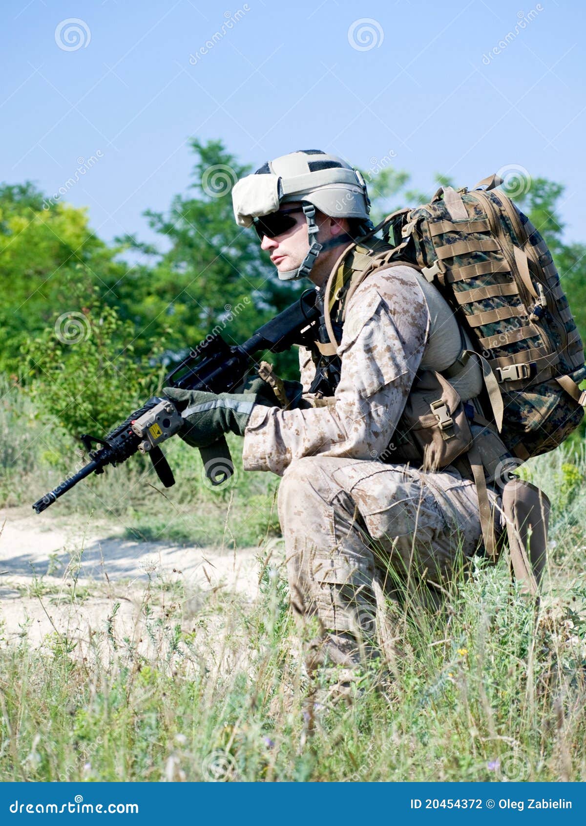 GI stock photo. Image of weapon, ammo, special, commando - 20454372