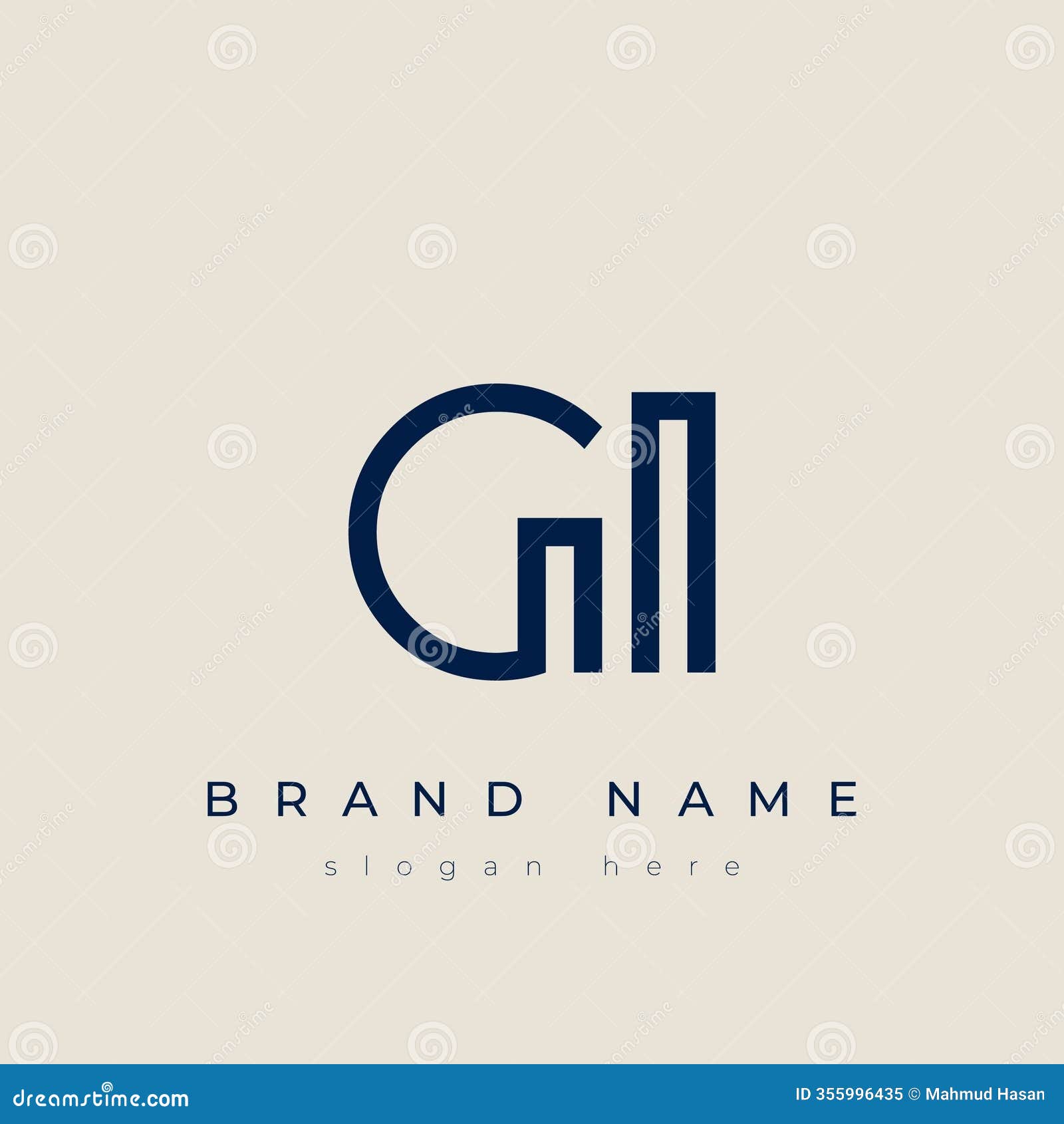 GI Alphabet Letter Icon Logo Cartoon Vector | CartoonDealer.com #355996435