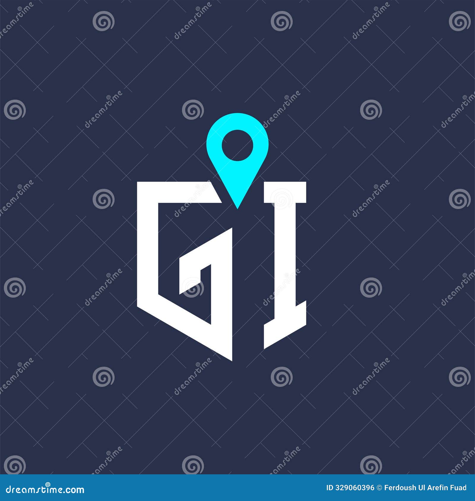 GI Location Logo Design for Recruitment and Navigation - Letter GI Logo ...