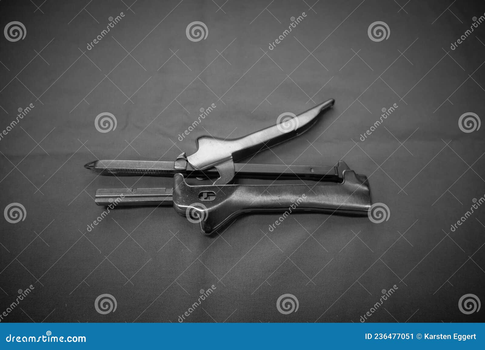 GIA Device for a Surgical Staple Suture Stock Image - Image of macro ...