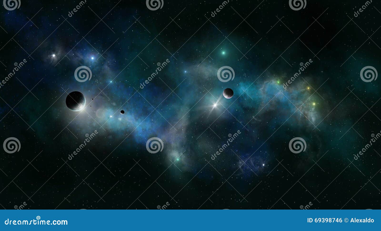 Giacimento Di Stella Dello Spazio Profondo Fotografia Stock - Immagine ...