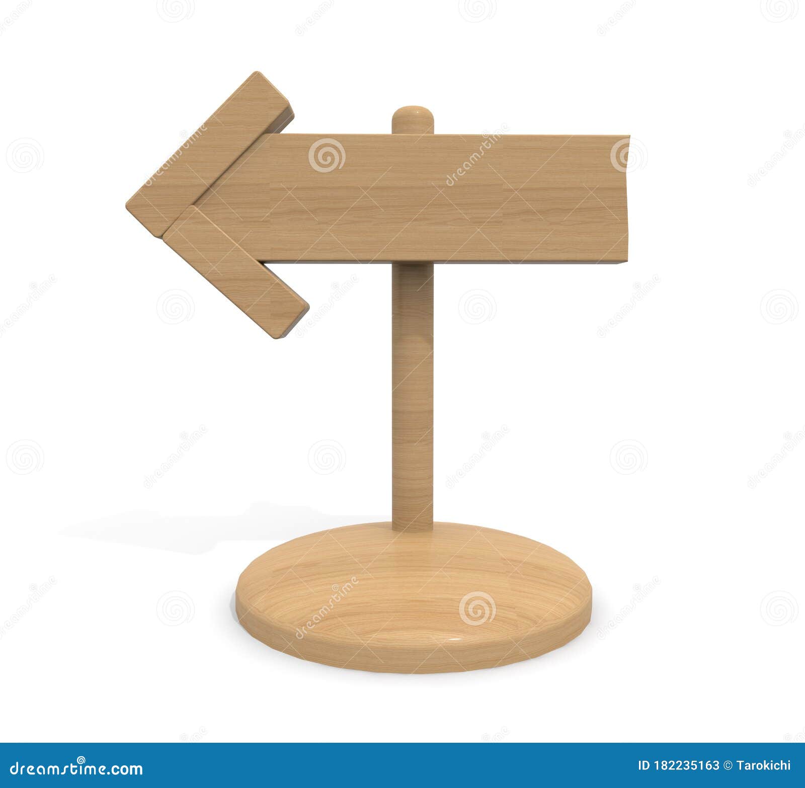 Wooden Arrow. Directional Arrows. Indicates the Course. 3D Rendering ...
