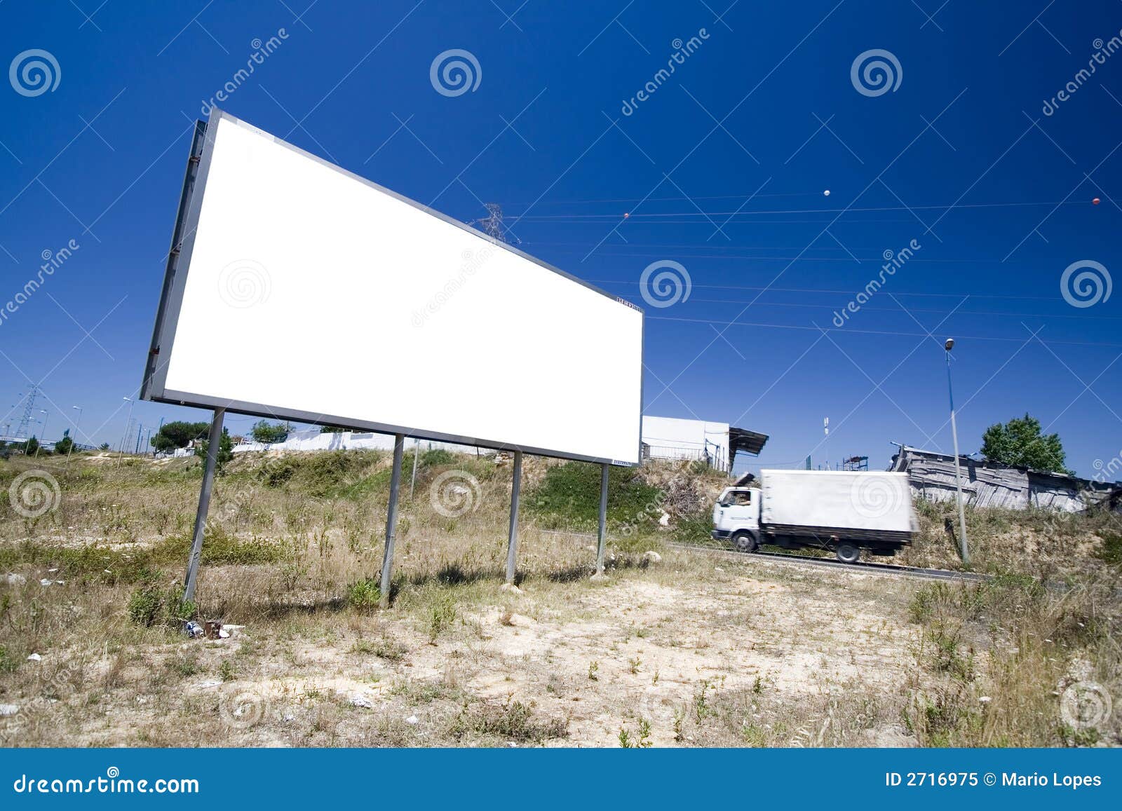 Giant Billboard in Public Road Stock Image - Image of bill, adboard ...