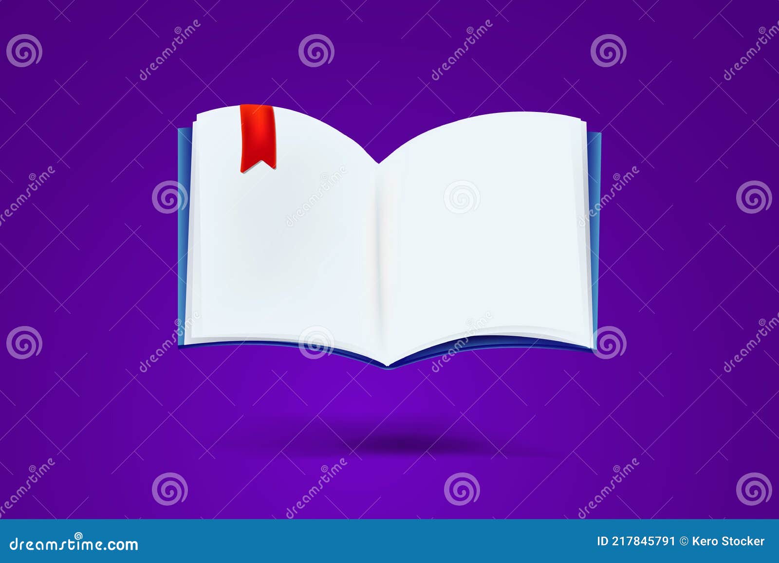 Giant Book Isolated on White Background. Vector Illustration Stock ...