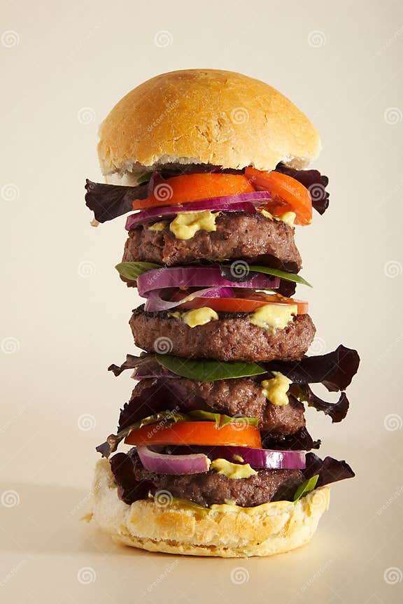 Giant Burger stock image. Image of huge, food, large - 29359109