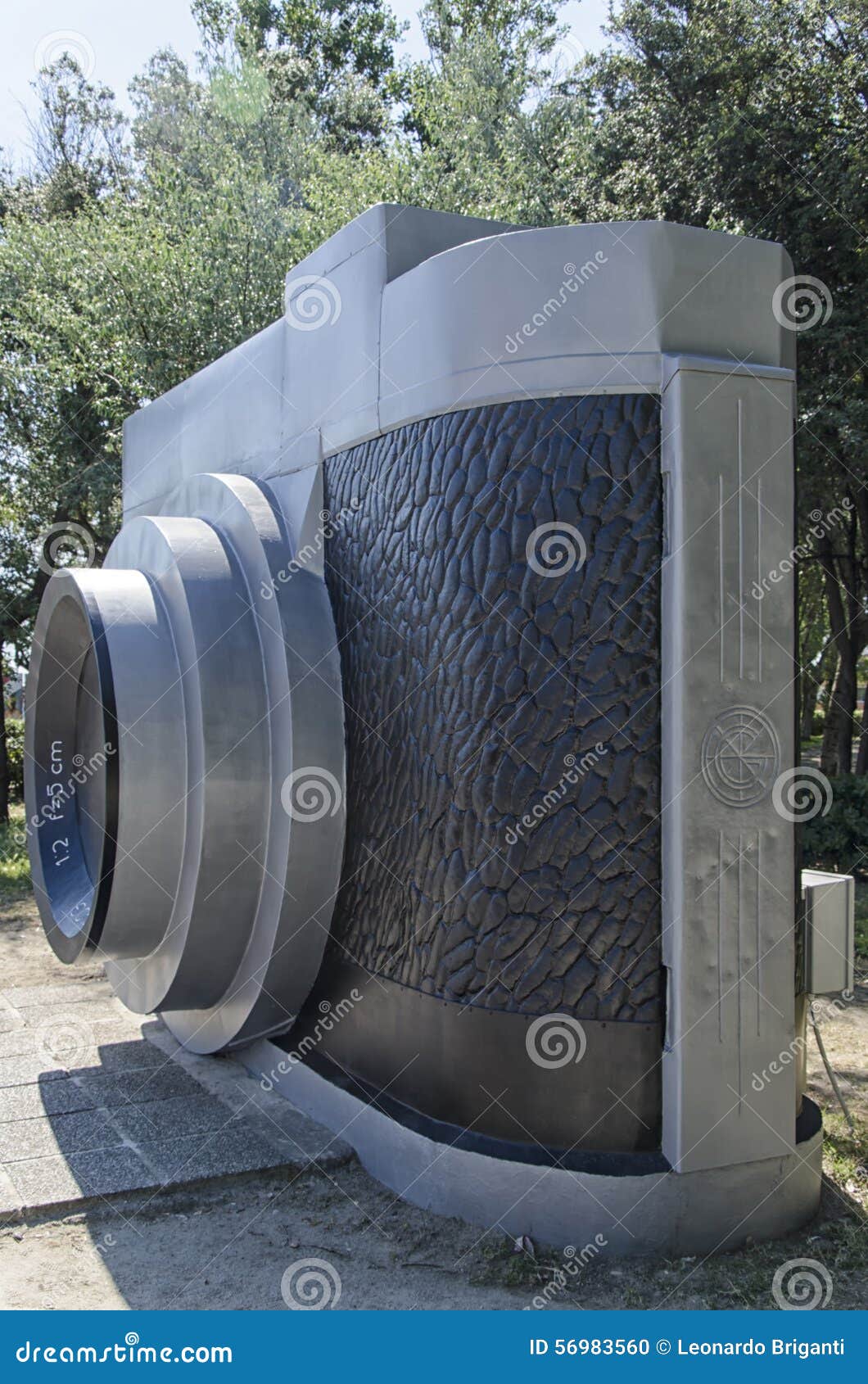 Giant Camera in Park of Rimini Stock Photo - Image of huge, black: 56983560