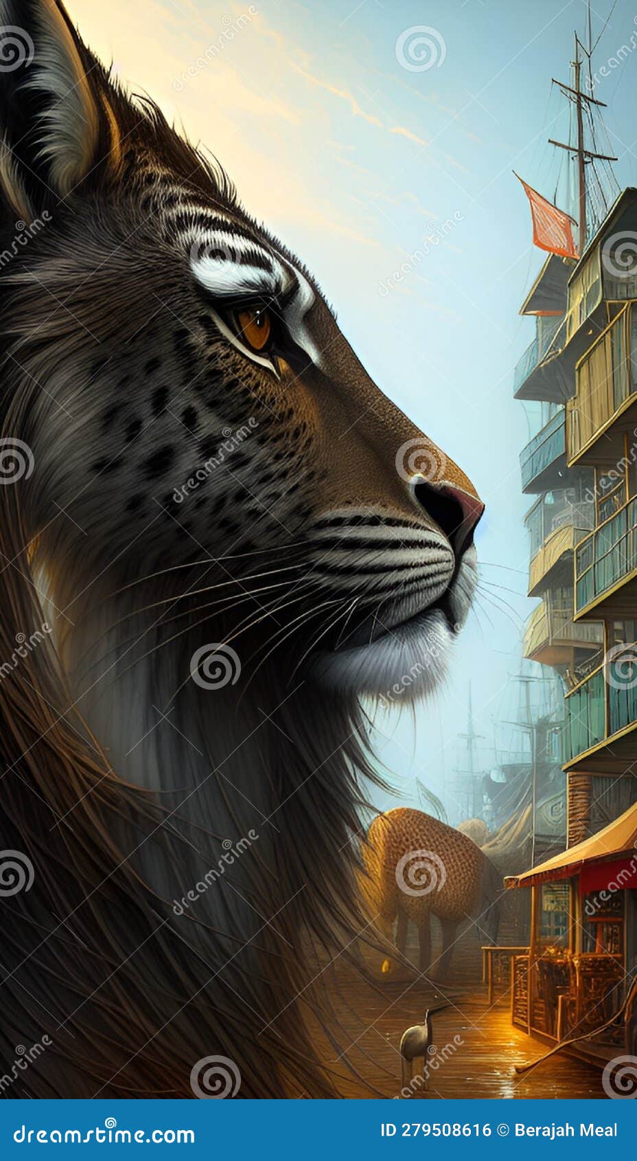 Giant cat stock illustration. Illustration of whiskers - 279508616