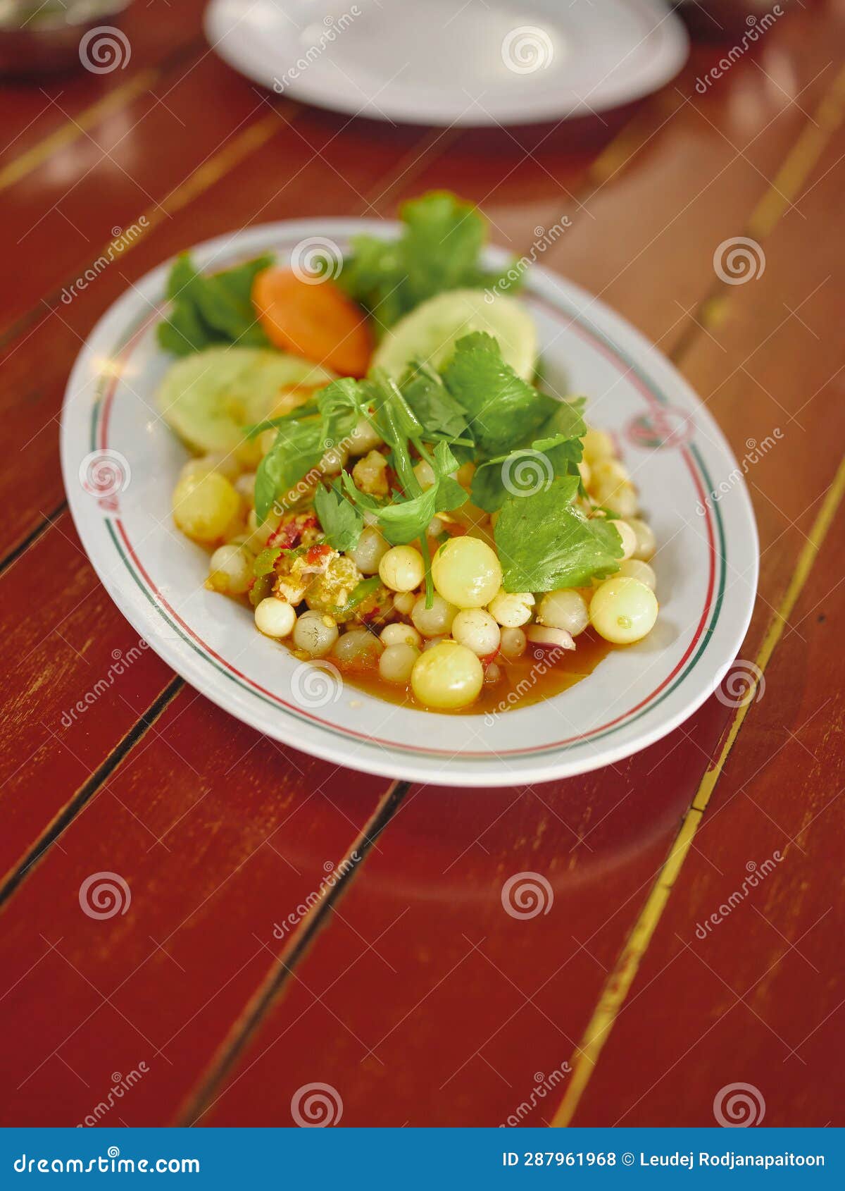 Giant Catfish Roe Salad or Spicy Ryukyu Fish Roe Salad Stock Photo ...
