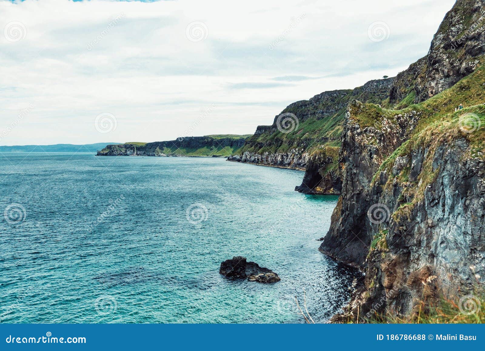 Giant Causeway Coastal Line Royalty-Free Stock Image | CartoonDealer ...