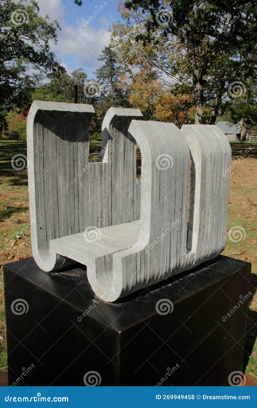 Giant Cement Structure, Art Piece, Giant Broken Cement Chain Link ...