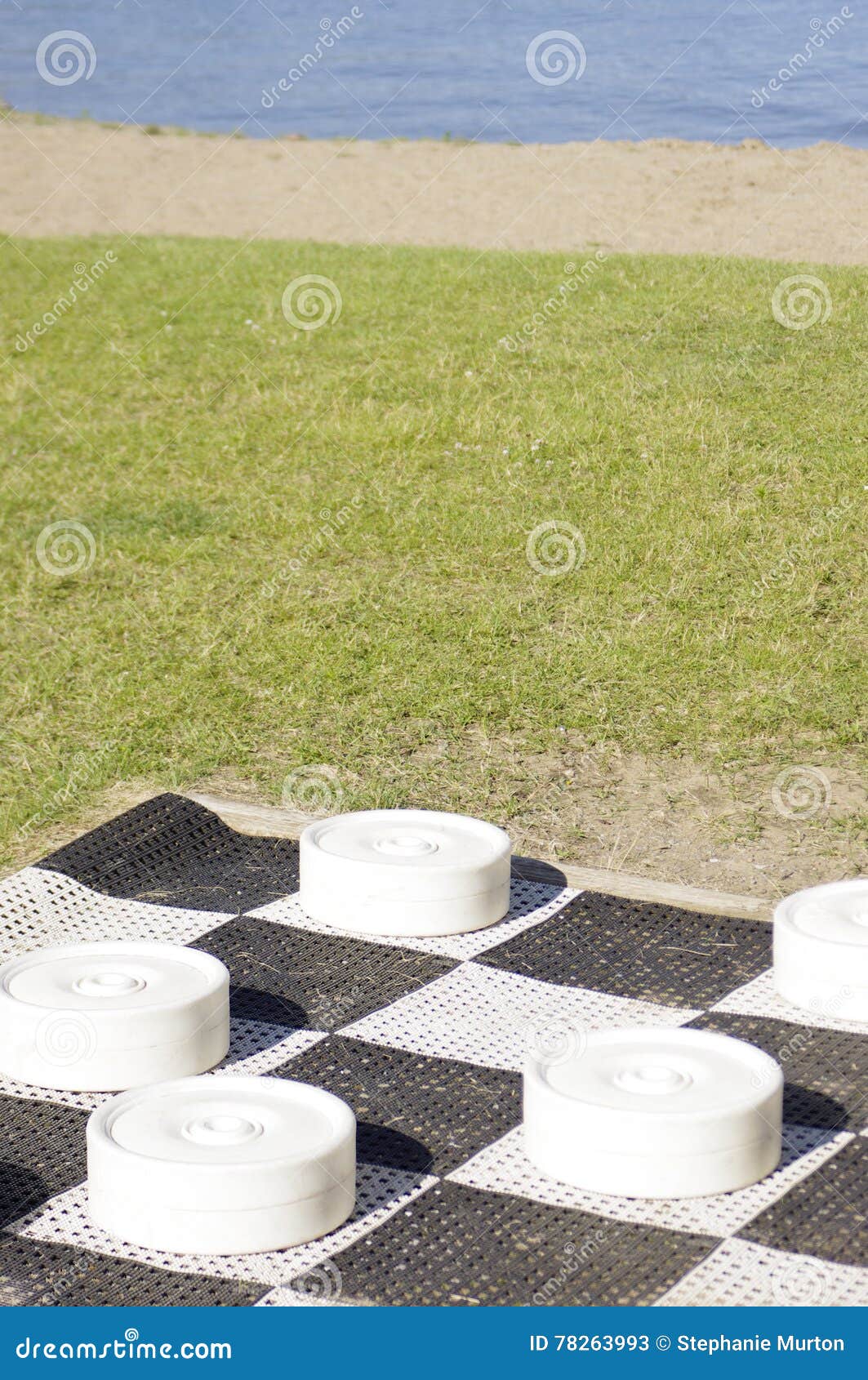 Giant checkers stock image. Image of white, vacation - 78263993