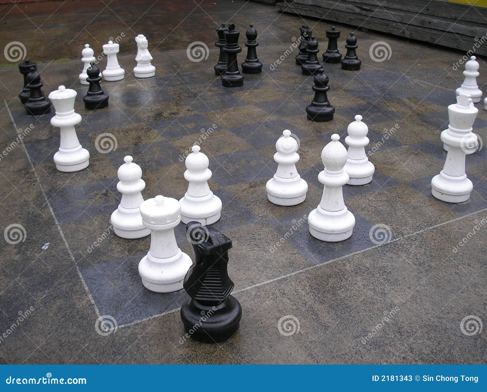Giant Chess stock image. Image of technique, arrange, manner - 2181343