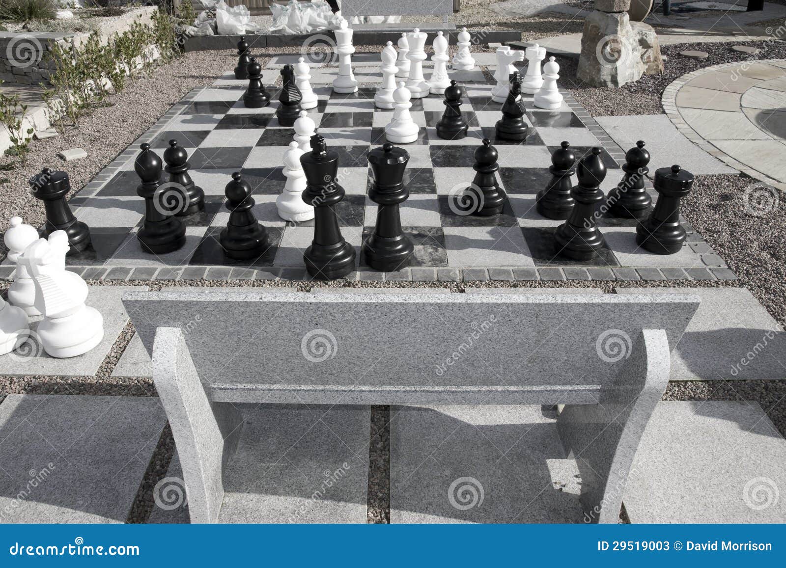 Giant chess game stock image. Image of leisure, move - 29519003