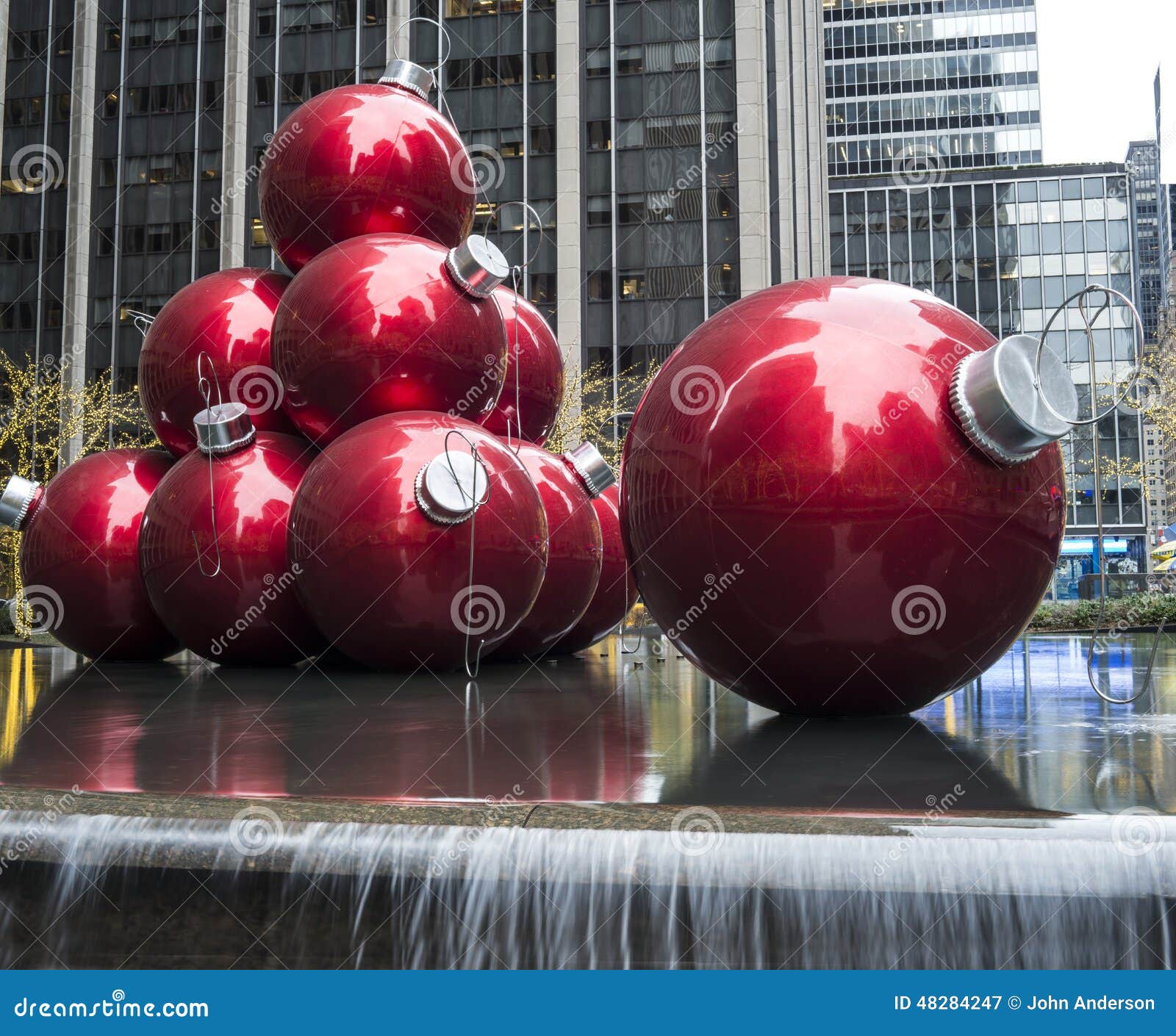 Giant Christmas Tree In Shopping Mall. Stock Photo | CartoonDealer.com ...