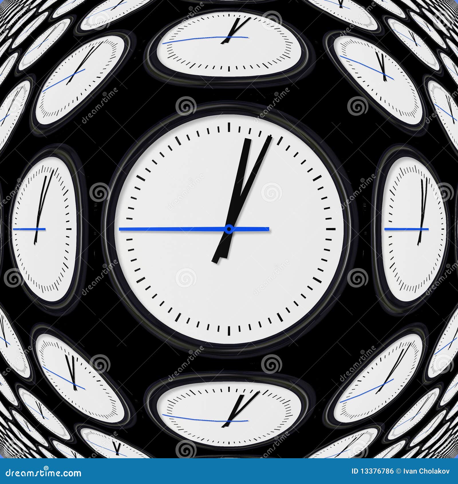 Giant clock stock illustration. Illustration of clock - 13376786