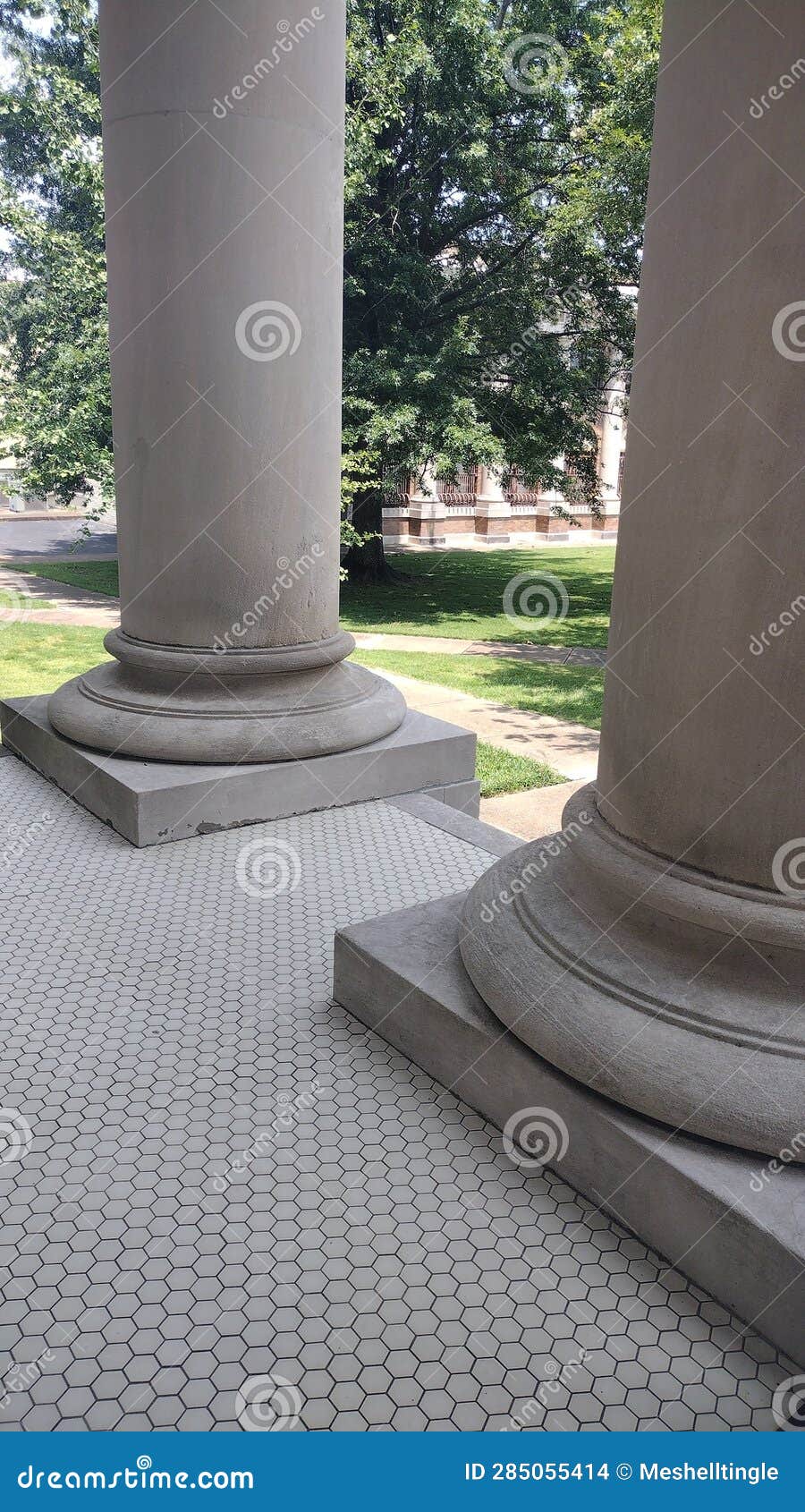 Giant Columns Building Old Antque Stock Photo - Image of building ...