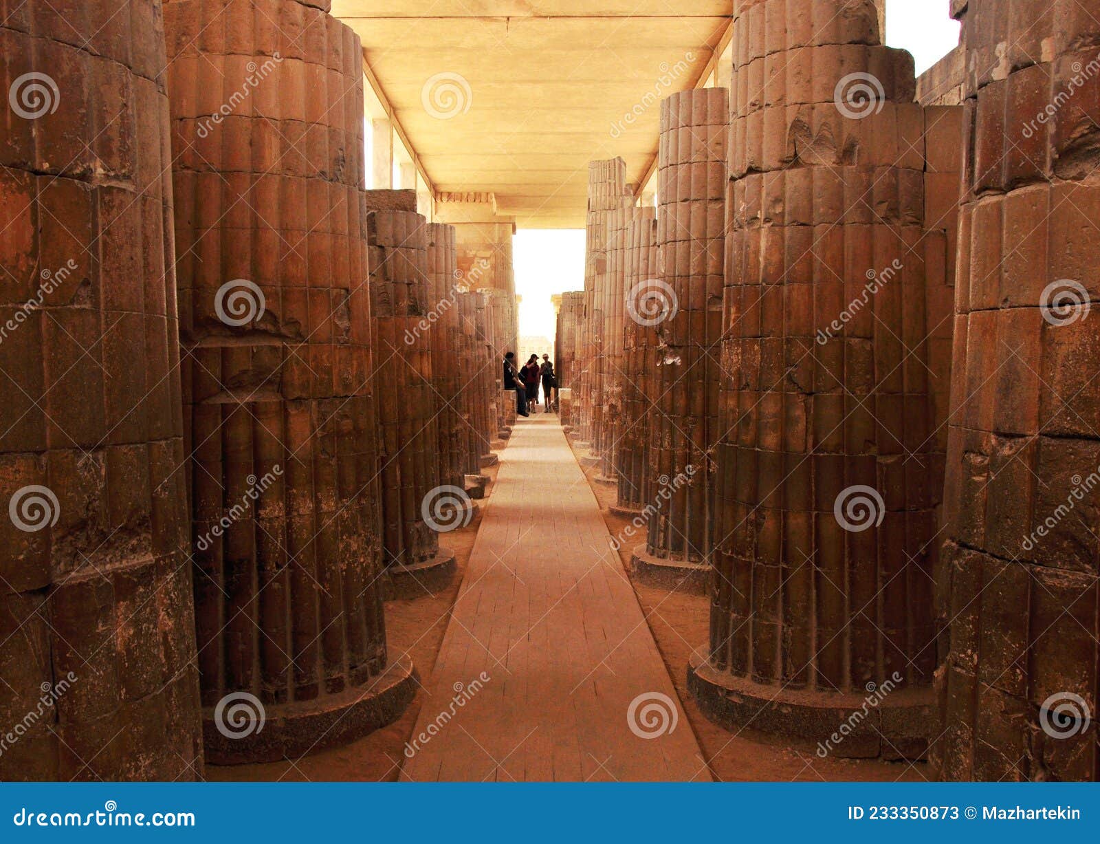 Giant Columns of Historical Building in Egypt Stock Image - Image of ...