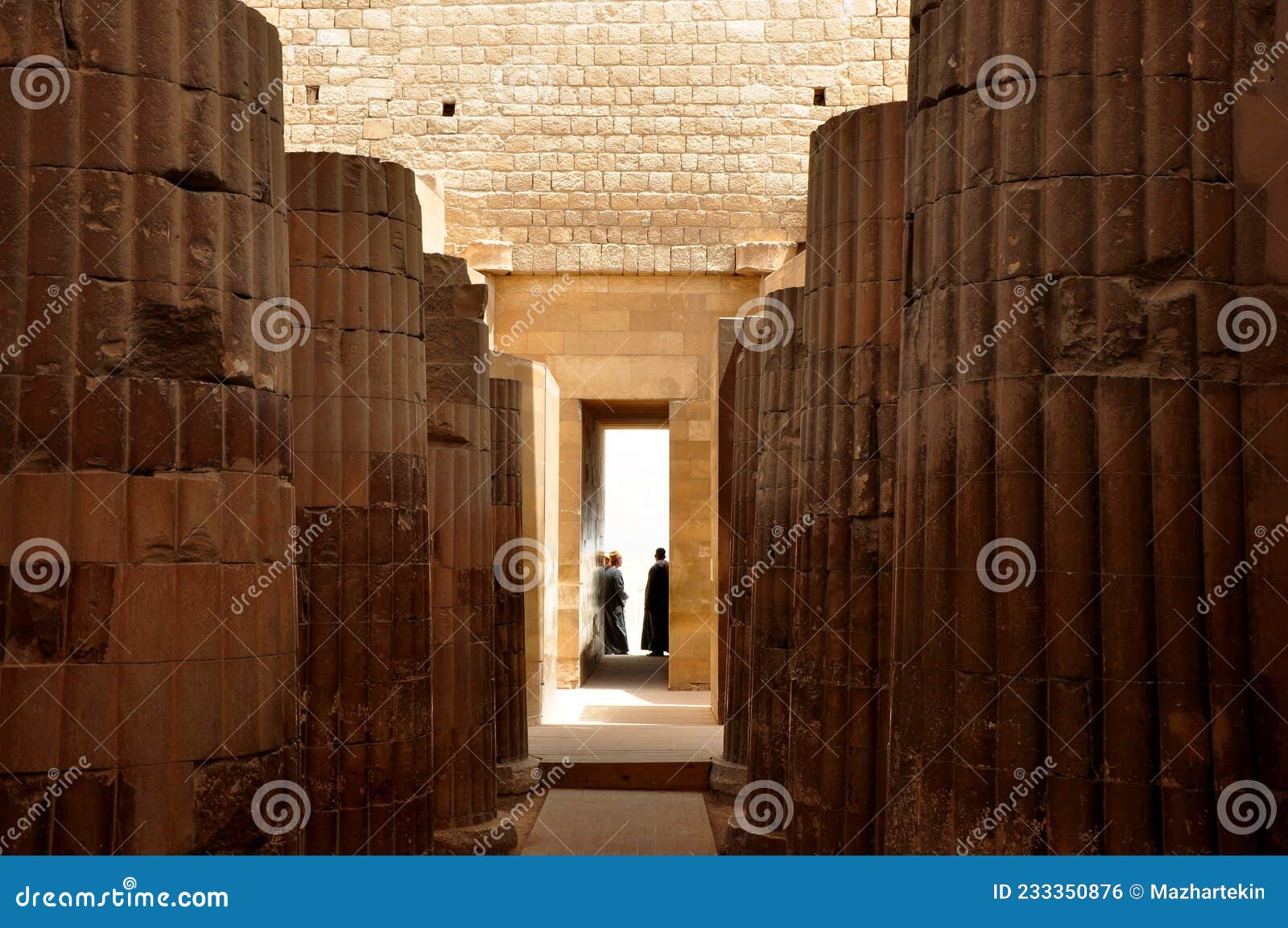 Giant Columns Of Karnak Temple Overscale Architect With Beautiful ...