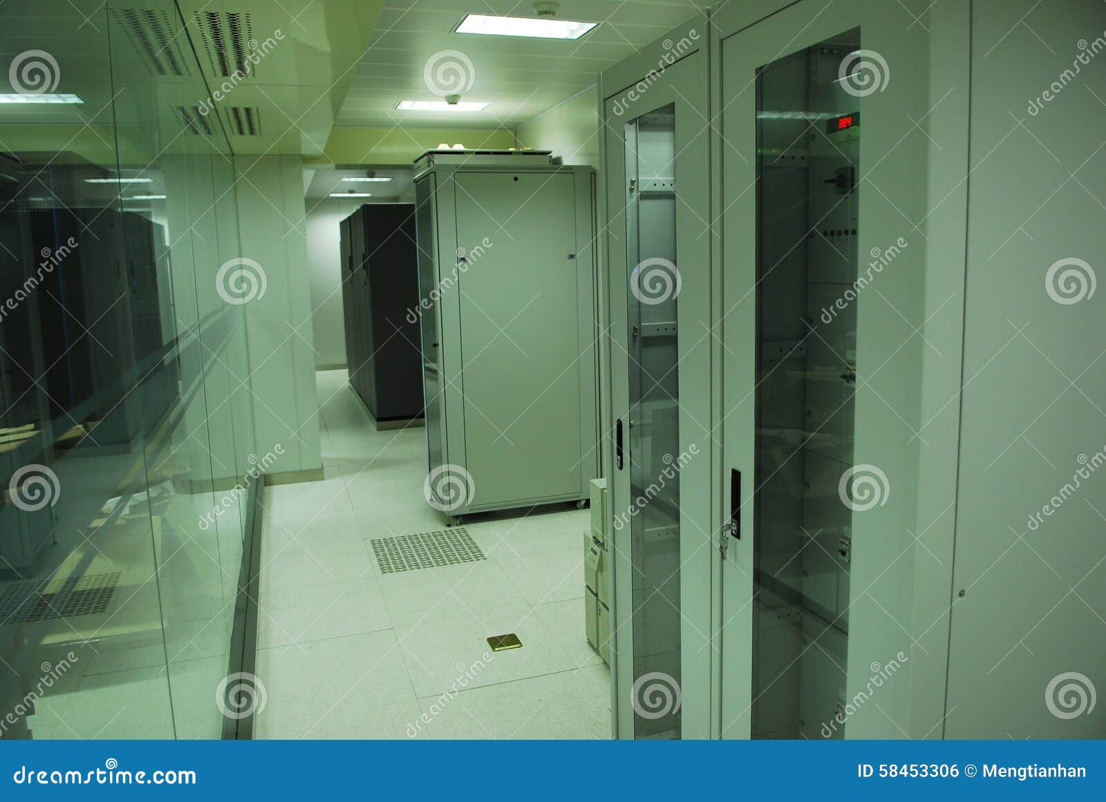 Giant Computer Servers Room Stock Photo - Image of equipment ...