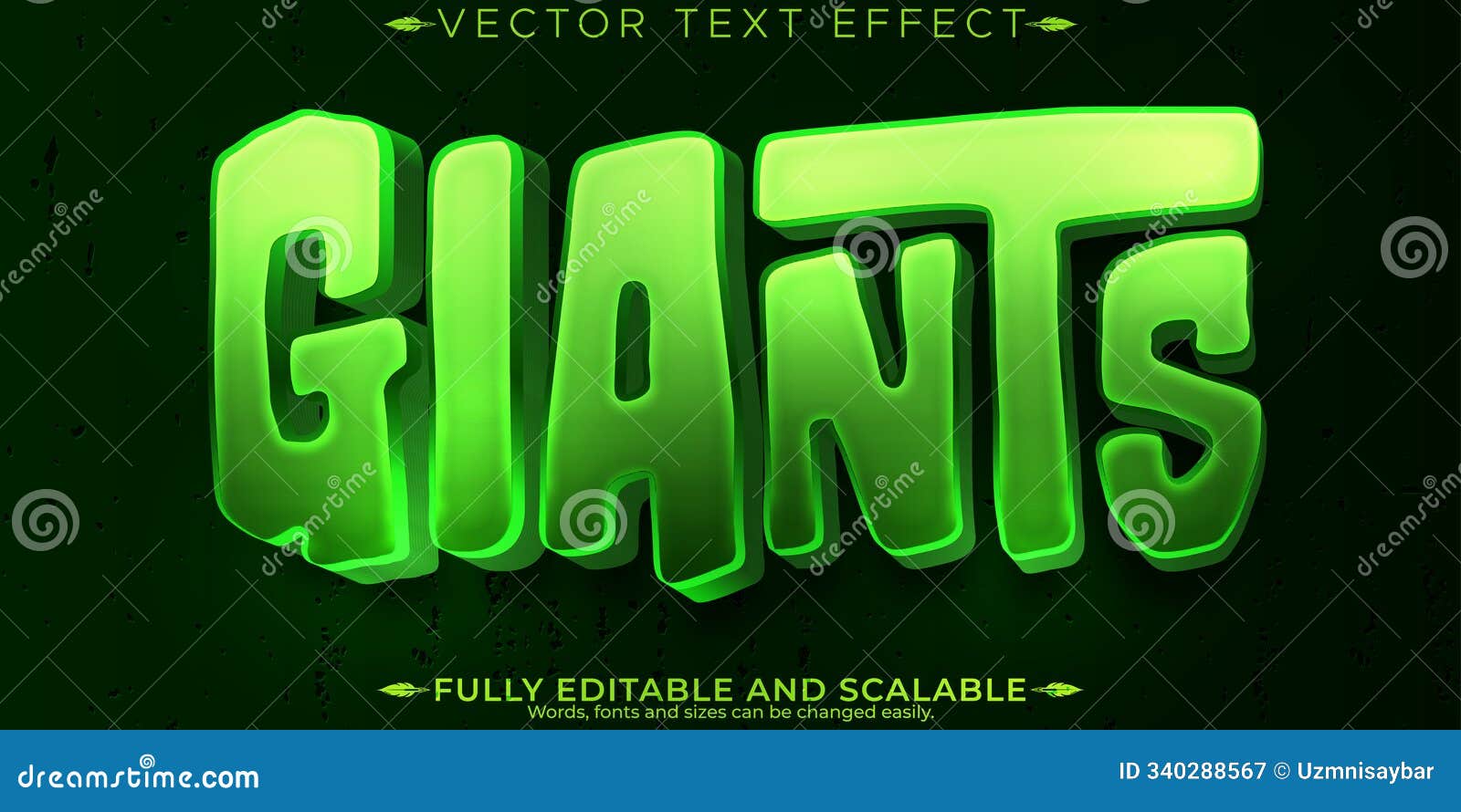 Giant Editable Text Effect, Editable Cartoon and Animated Text Style ...
