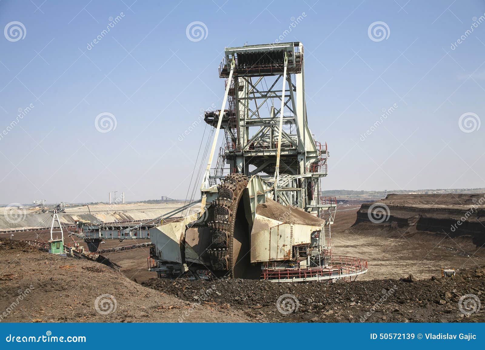 Giant Excavator in a Coal Mine Stock Image - Image of energy ...