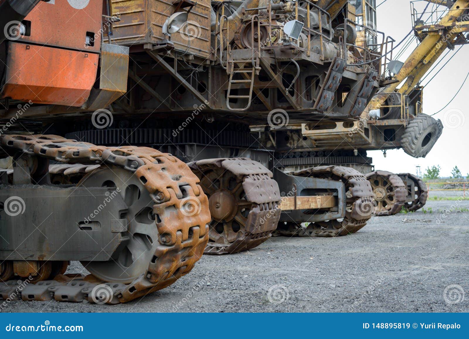 Giant Excavators Digging On Open Pit Coal Mine Kostolac Stock Image ...