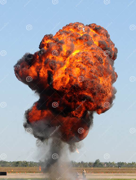 Giant explosion stock image. Image of fiery, burning - 11961605