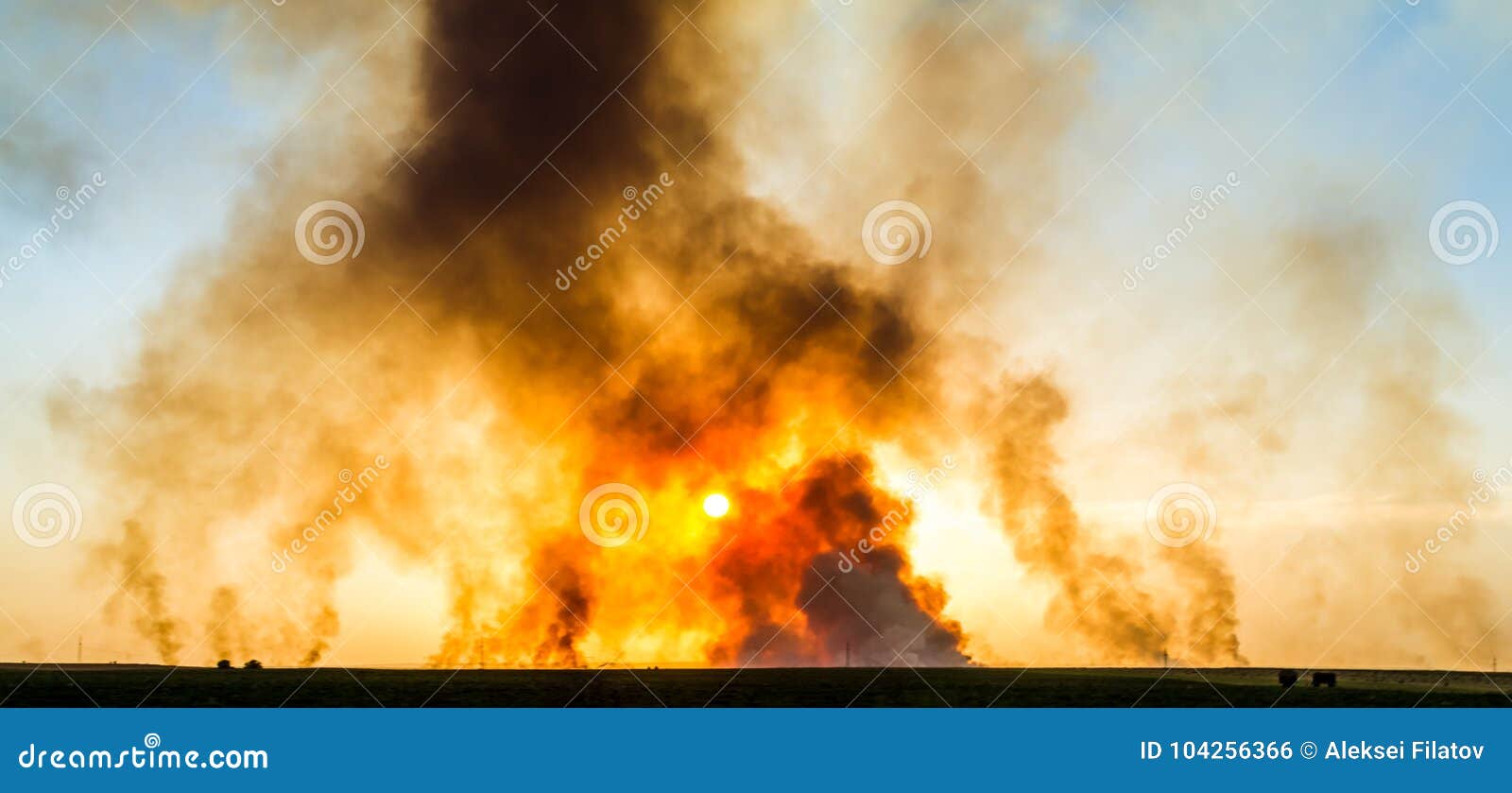 Giant explosion stock photo. Image of explosion, detonation - 104256366