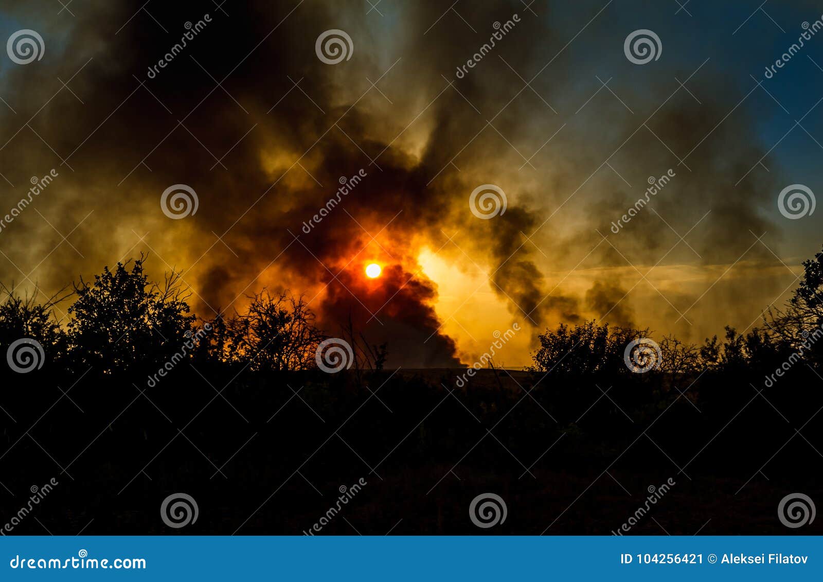 Giant explosion stock image. Image of hell, explode - 104256421
