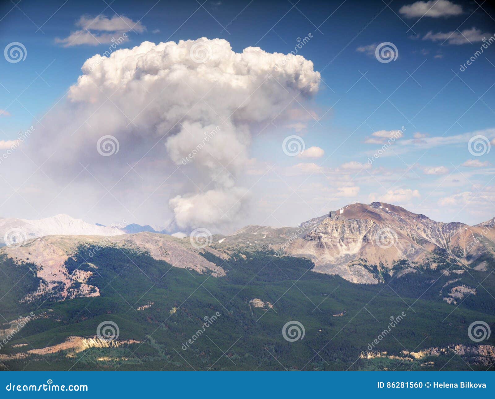 Giant Explosion stock photo. Image of explode, lake, detonation - 86281560