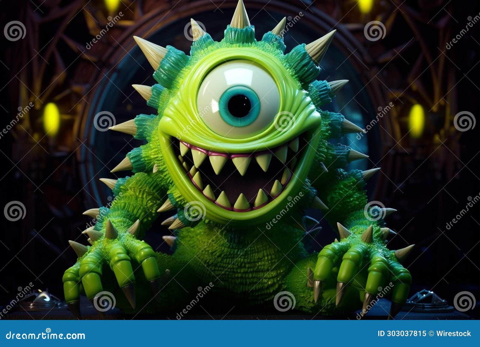 A Giant Extraterrestrial Creature Looking into the Camera with a ...