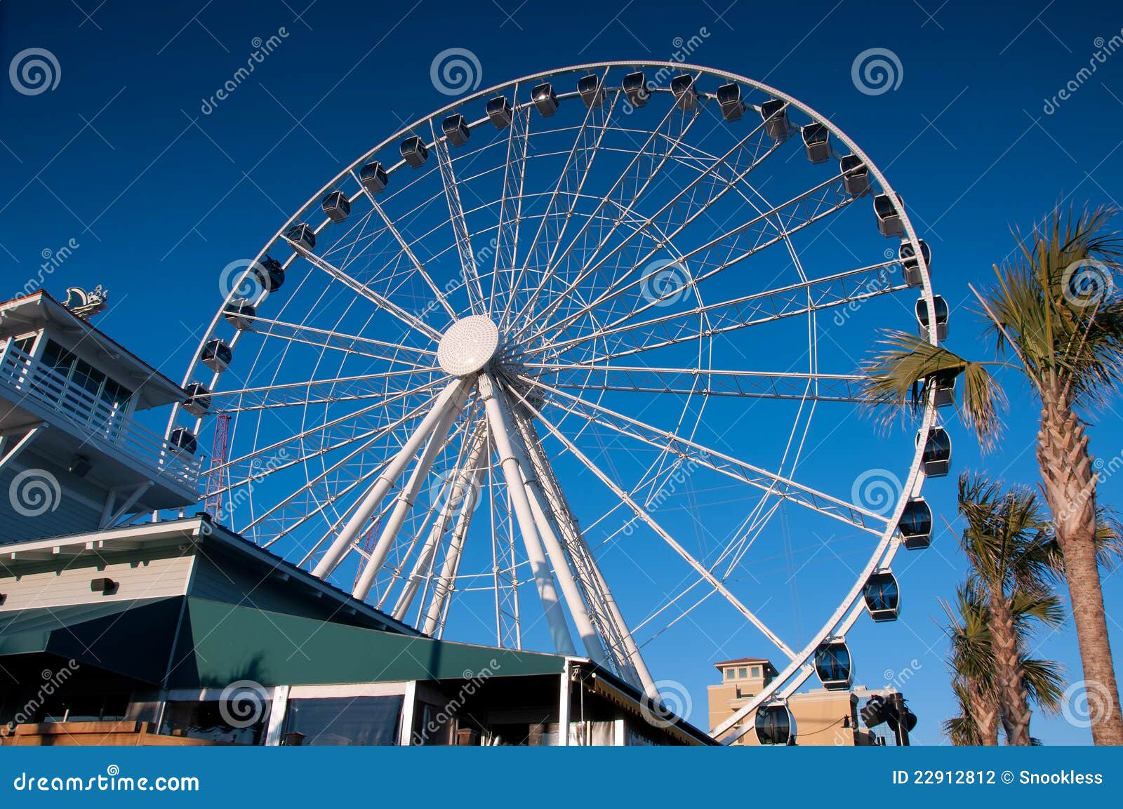 Giant Ferris Wheel stock photo. Image of recreation, round - 22912812