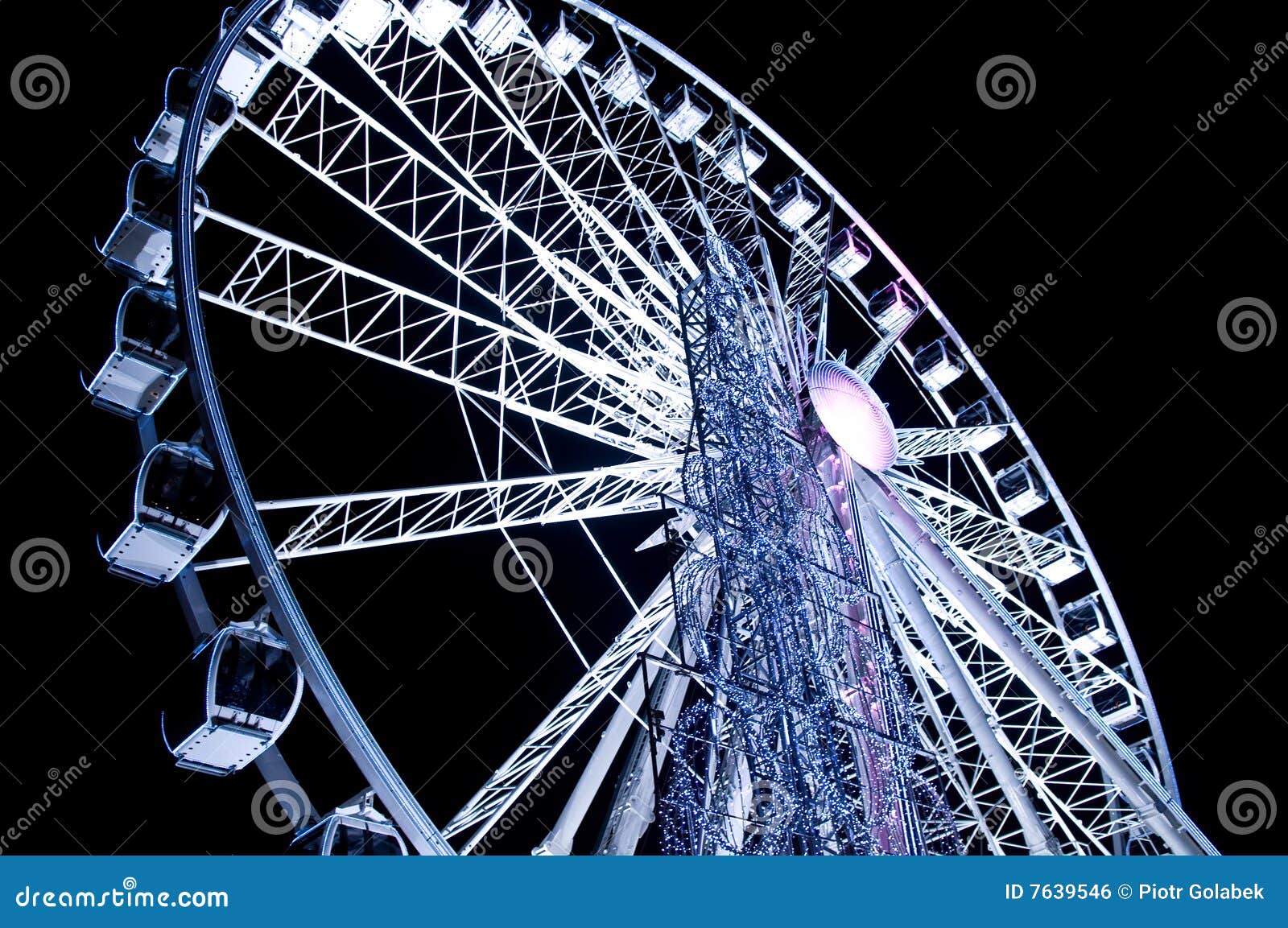 Giant Ferris Wheel in Paris Stock Photo - Image of illuminate, french ...