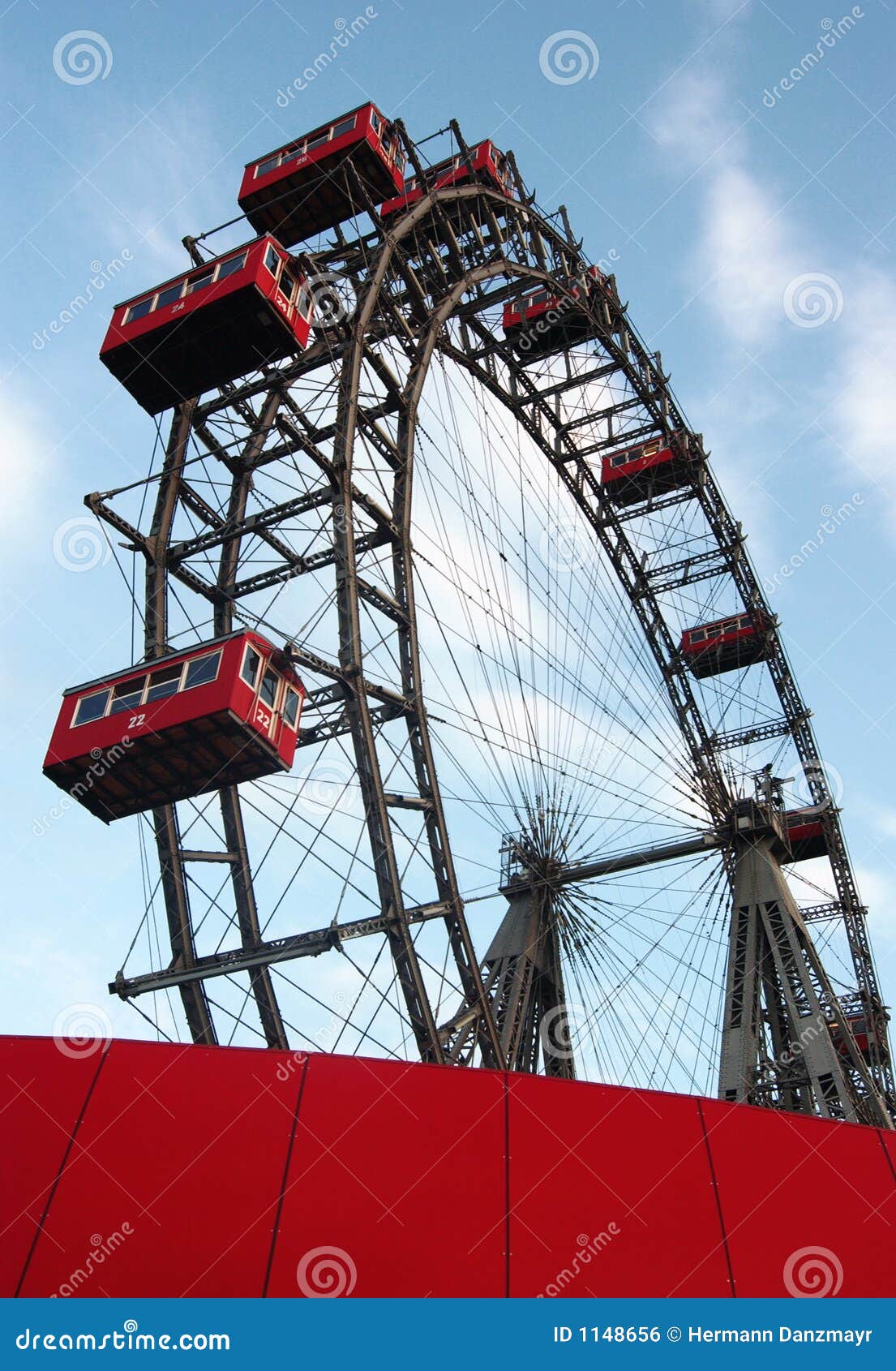 Giant Ferris Wheel in Vienna Stock Photo - Image of viennese, ride: 1148656