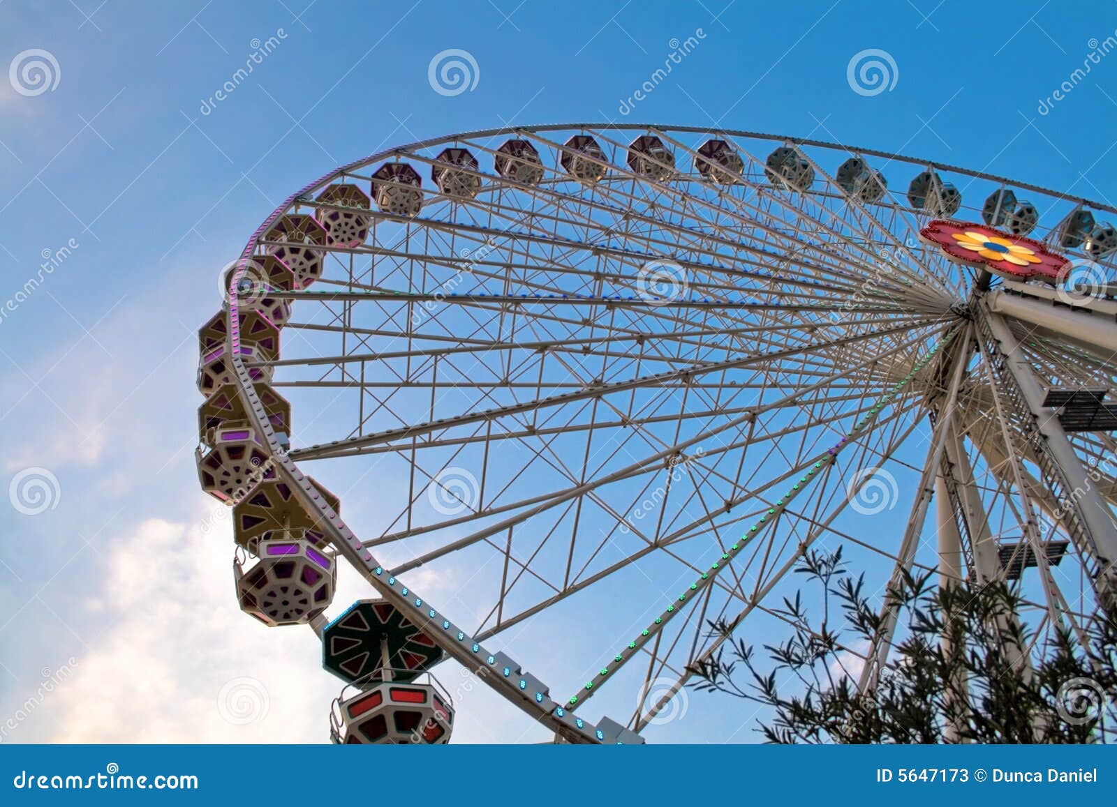 Giant Ferry Wheel at Prater Park, Vienna Stock Image - Image of ...