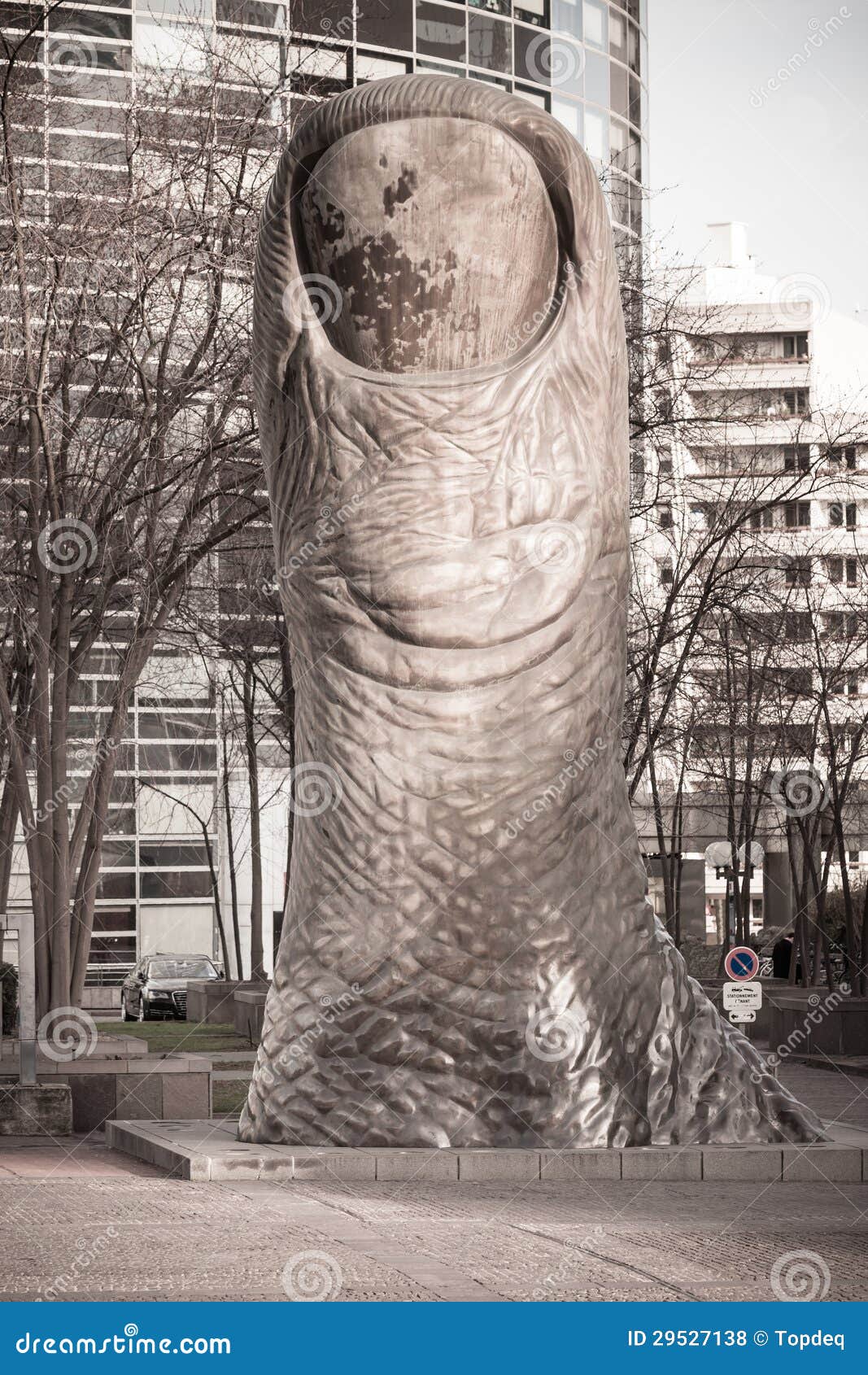 The Giant Finger Sculpture, La Defense, Paris Editorial Stock Photo ...