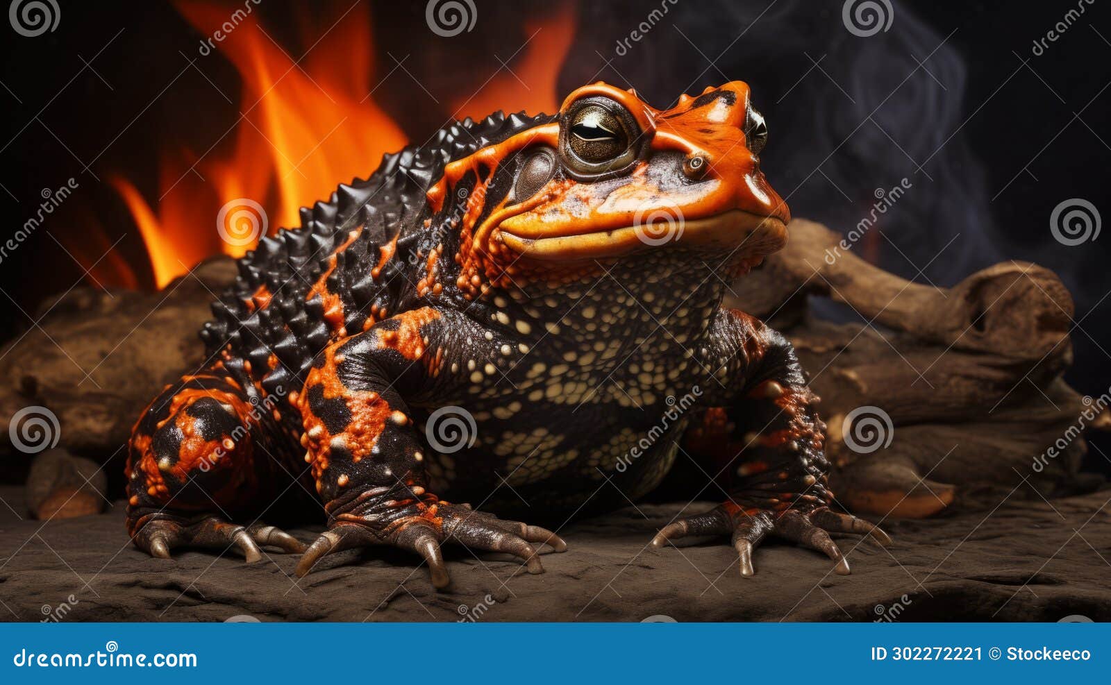 Giant Fire-bellied Toad: a Photorealistic Depiction of a Red Toad by an ...