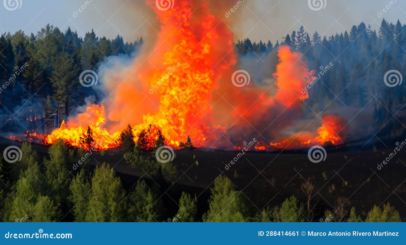 Giant Fire Stock Photography | CartoonDealer.com #78982136