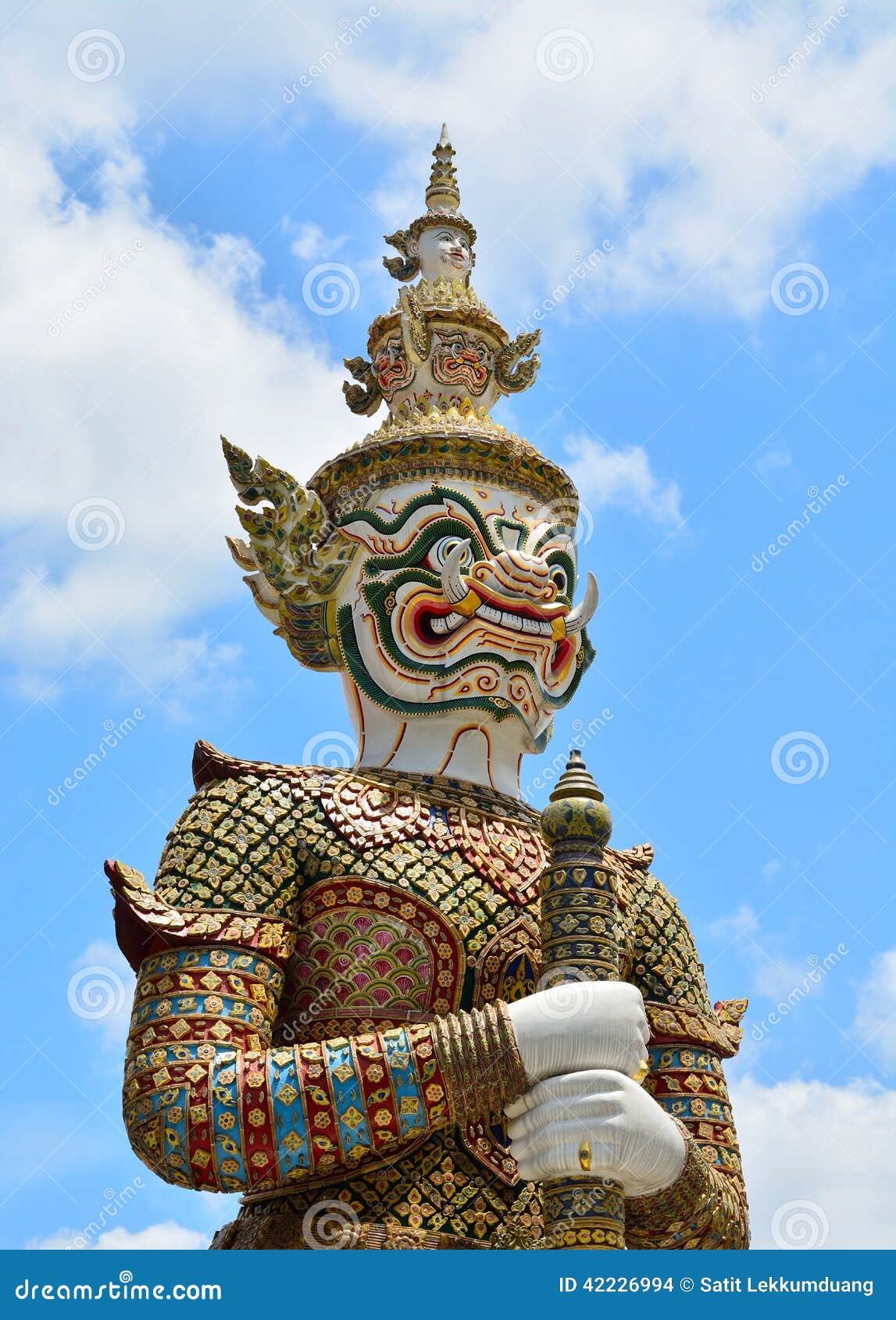 Giant front Temple stock photo. Image of holy, cute, bangkok - 42226994