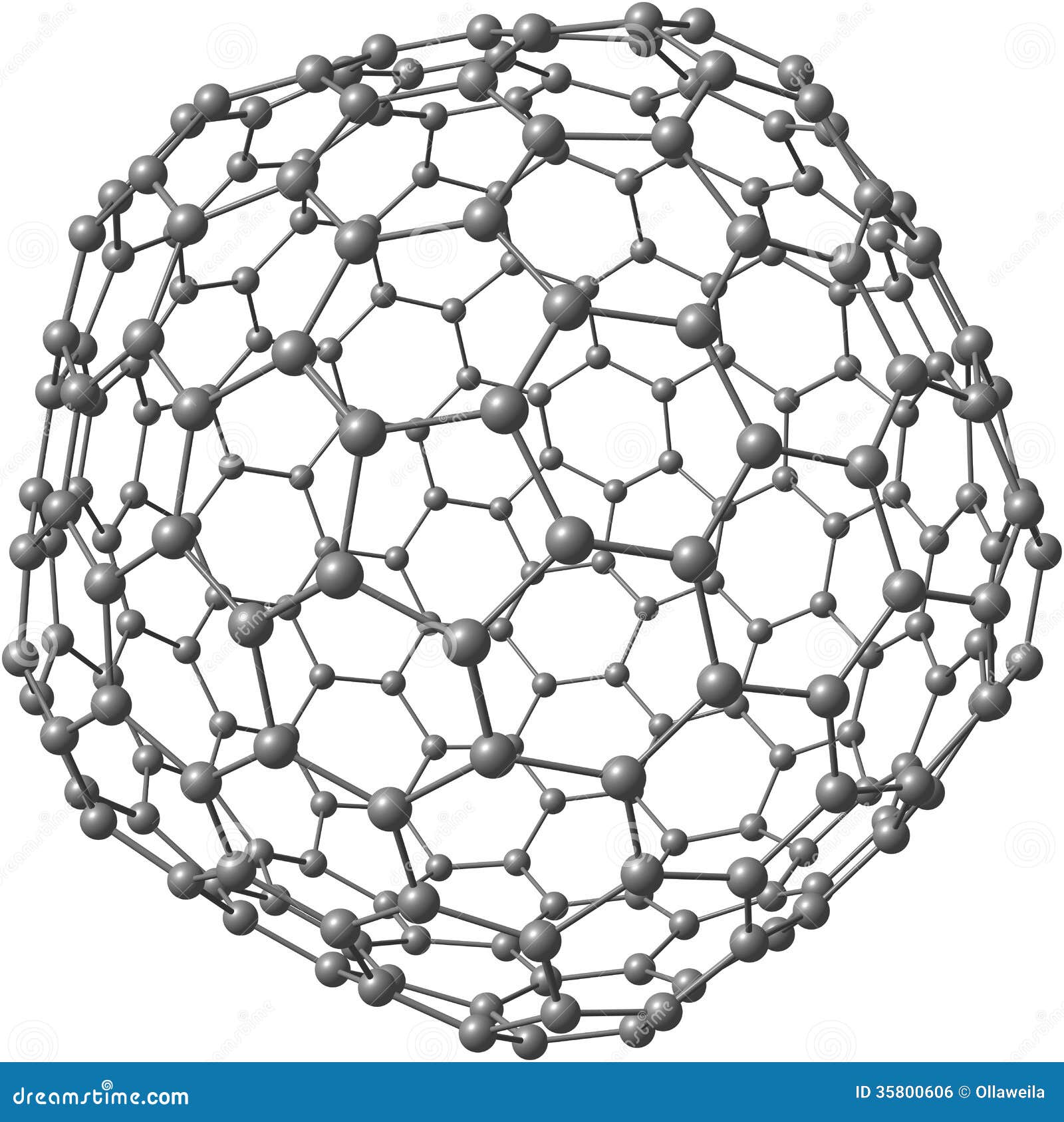 Fullerene Molecule Royalty-Free Stock Photo | CartoonDealer.com #18117507