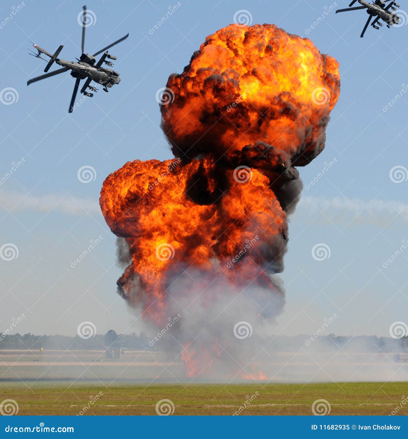 Giant ground explosion stock image. Image of attack, danger - 11682935