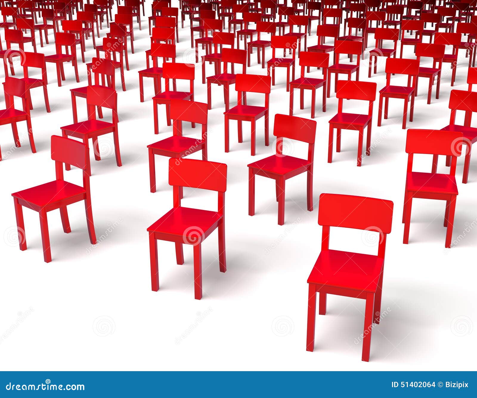 Giant Group Of Red Chairs Royalty-Free Stock Image | CartoonDealer.com ...