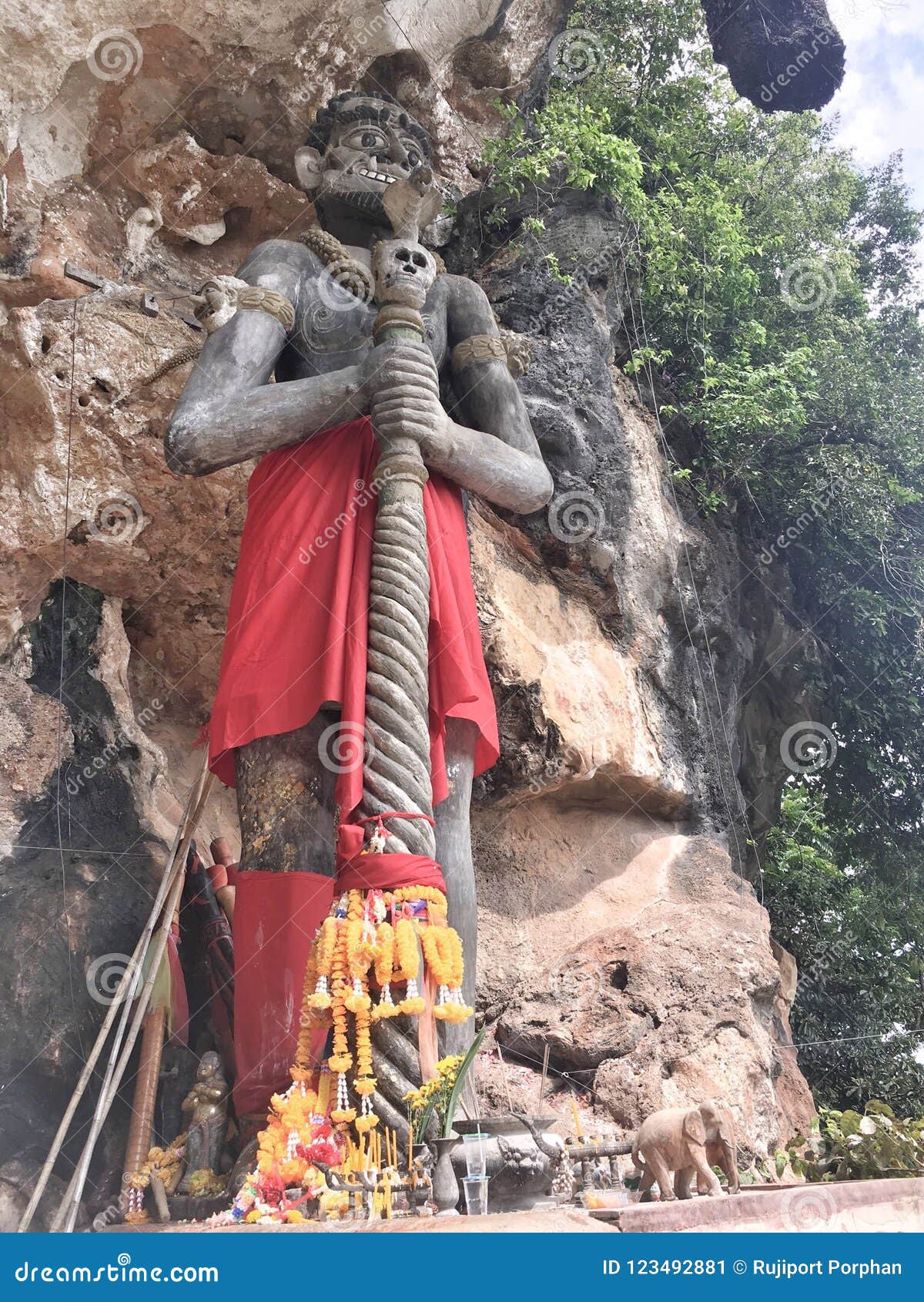 Giant guard stock image. Image of guard, giant, thailand - 123492881