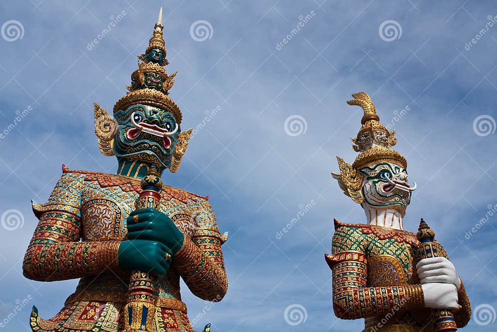 Giant guards stock photo. Image of landmark, buddha, palace - 15364992