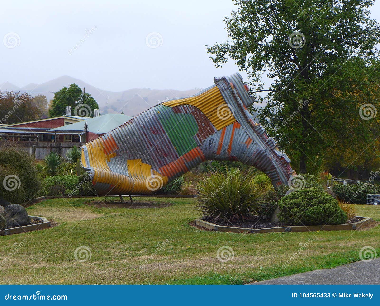 The Giant Gumboot Sculpture Outside Of Taihape, New Zealand Editorial ...