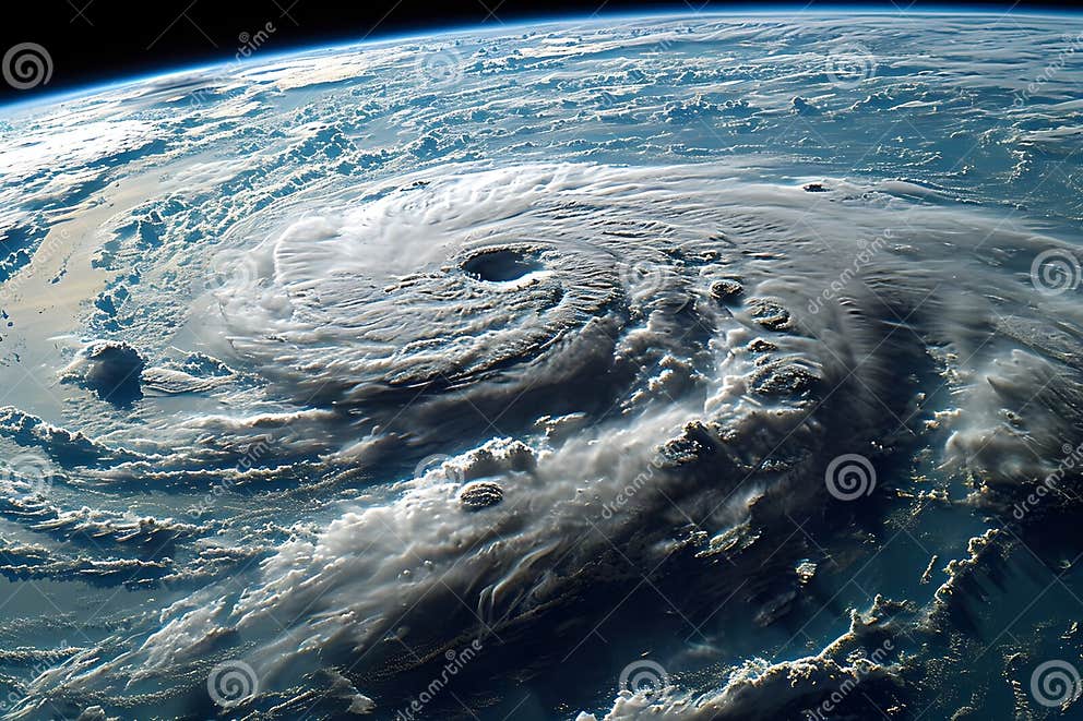 Giant Hurricane Over the Ocean Stock Image - Image of ocean, abstract ...